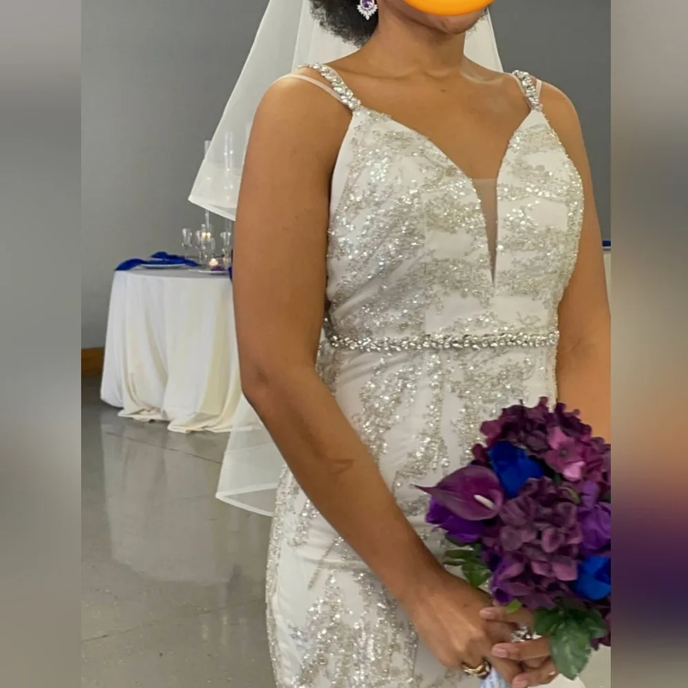 Dresses | Bejeweled Mermaid Wedding Dress Gown | Poshmark